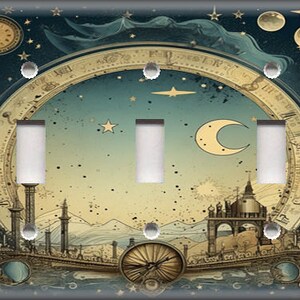 Vintage Moon and Stars Design Switch Plate Covers and Outlet Covers ...