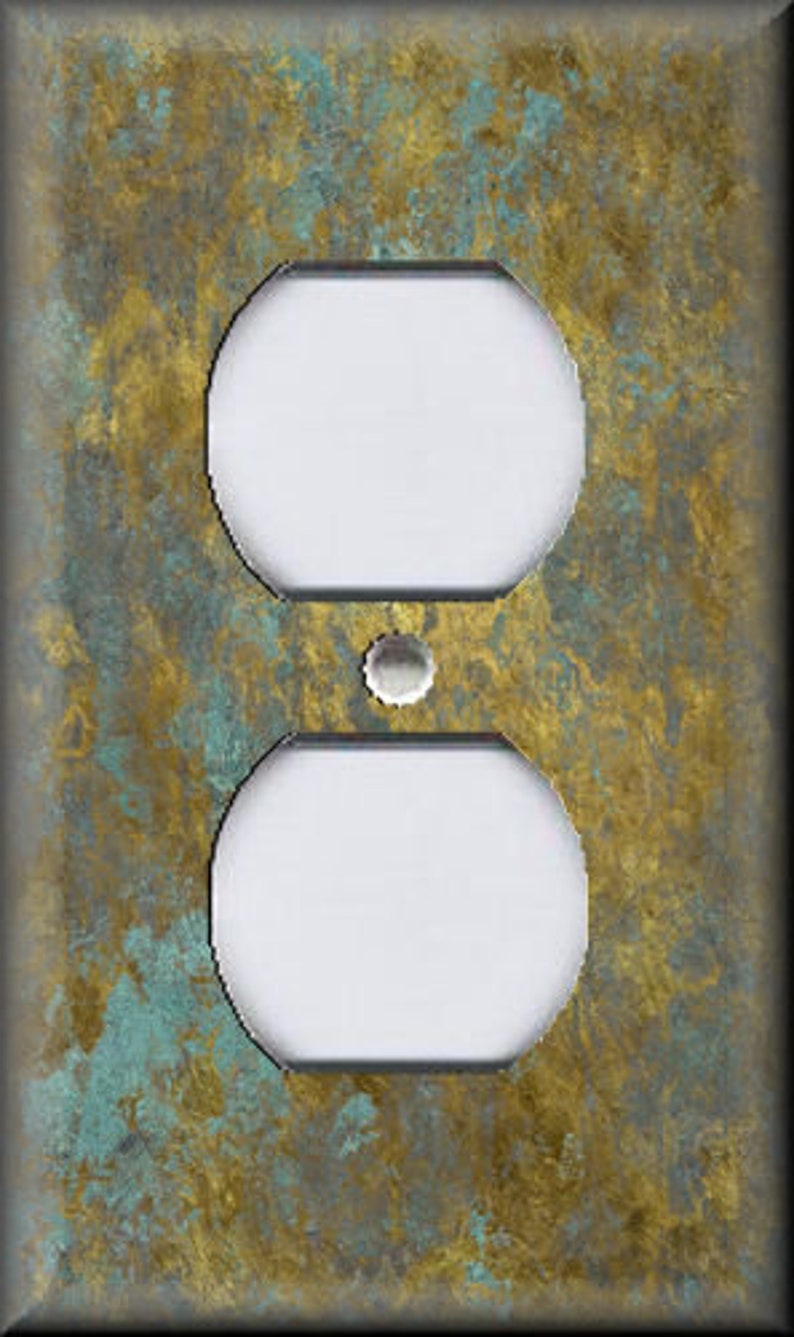 Metal Switch Plate Covers Image of Aged Copper Rustic Patina - Etsy