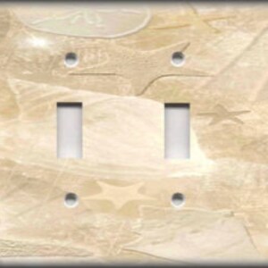 Beach Switch Plates Outlet Covers - Tranquil Beach Shells Coastal Home ...