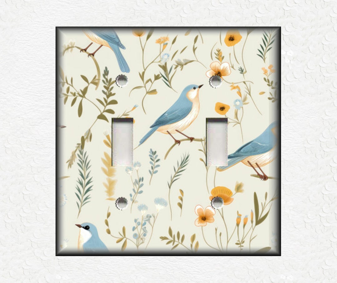 Colorful Birds Design Metal Switch Plate Covers and Outlet Covers ...
