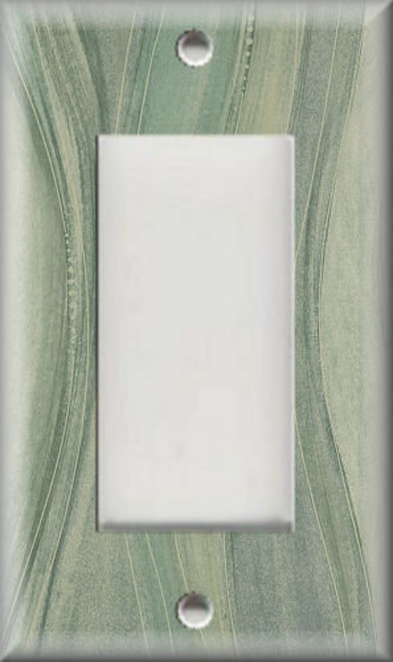 Abstract Art Wavy Sage Green Hues Modern Home Decor Stripes - Etsy