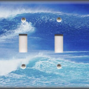 Beach Switch Plate Waves Blue Water Decor Coastal Decor Water - Metal ...