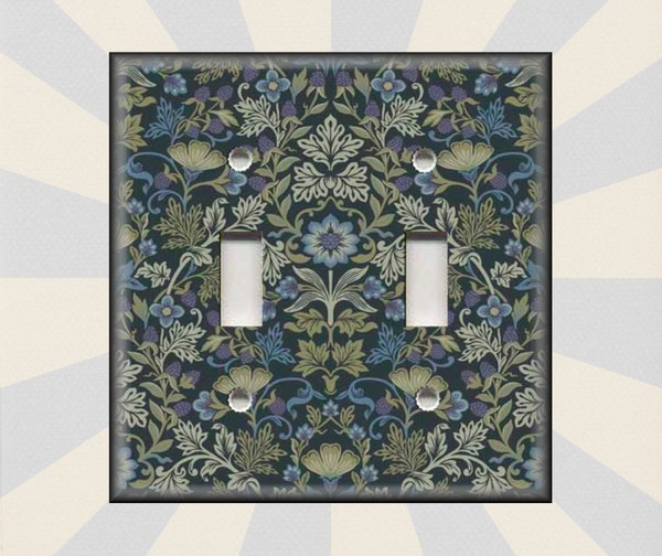 Customizable Walnut Light Switch Plate Cover for Wall Art Natural Wood ...