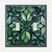 Continuous Leaf Design Ceramic Tile Brown Leaf Ceramic Kitchen ...