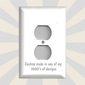 Jumbo Oversized Outlet Cover Metal Switch Plate Cover You Choose From ...