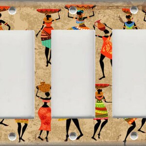 African Women Home Decor African Home Decor - Metal Light Switch Plate ...