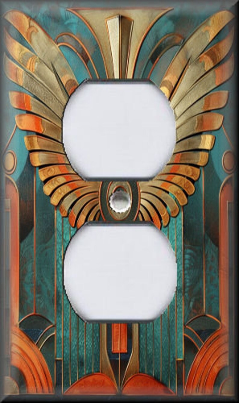 Art Deco Light Switch Covers