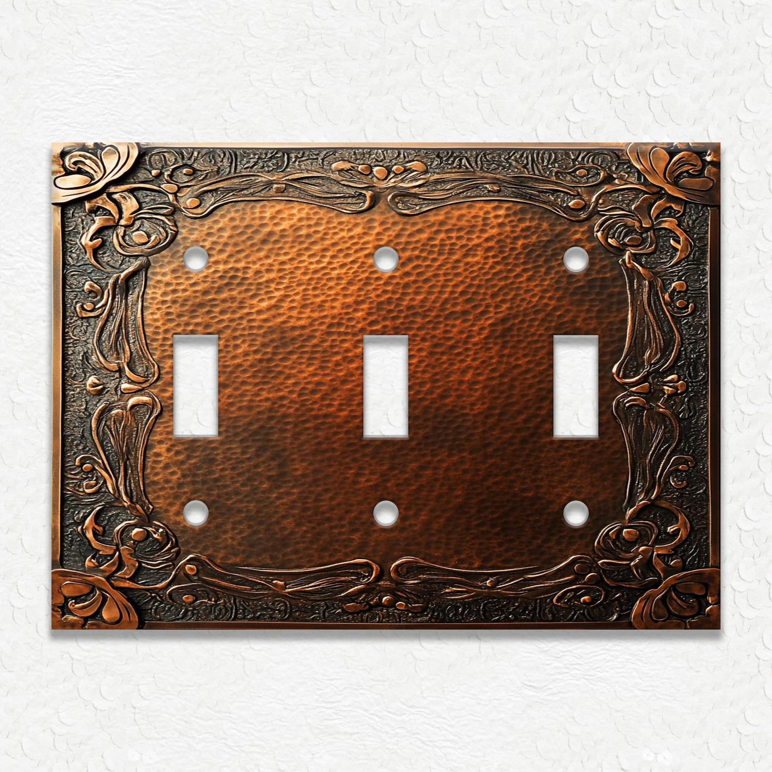 Copper Printed Design - Metal Switch Plate Covers and Outlet Covers ...