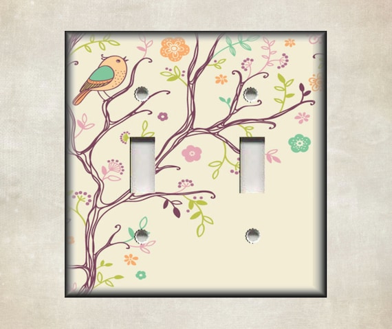 Tree Birds Switch Plate Bird Home Decor Metal Light Switch - Etsy