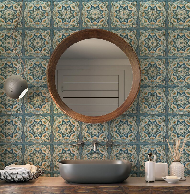 Blue Ceramic Tile Backsplash Tile Decorative Blue Tile - Blue Kitchen ...
