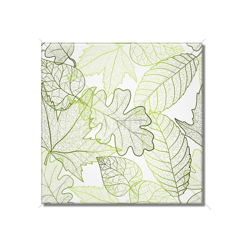 Green Leaf Ceramic Kitchen Backsplash Tile - Continuous Leaf Design ...