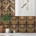 Vintage Botanical Butterfly Design Ceramic Tile - Kitchen Backsplash ...