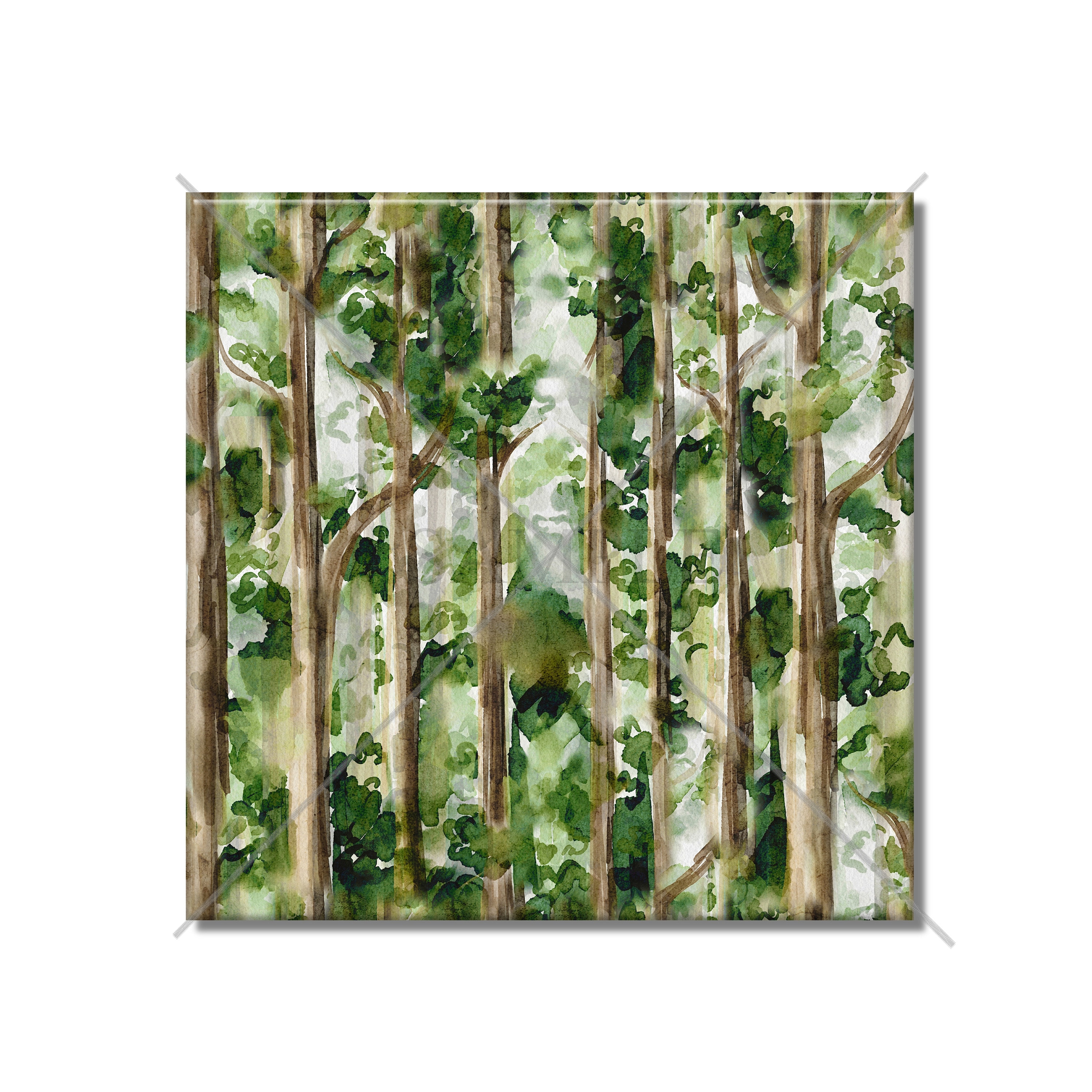 Tree Forest Design Ceramic Tile - Tree Design Kitchen Backsplash Tile ...