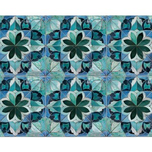 Blue Turquoise Ceramic Tile Modern Design Kitchen Blue Backsplash Tile ...