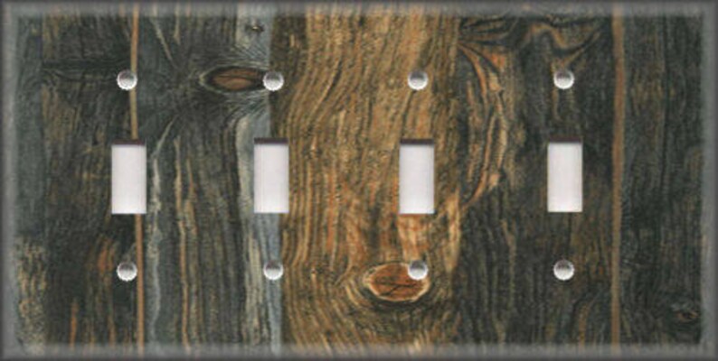 Rustic Decor Image of Rustic Wood Knotty Design Metal Light - Etsy