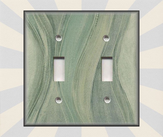 Abstract Art Wavy Sage Green Hues Modern Home Decor Stripes - Etsy