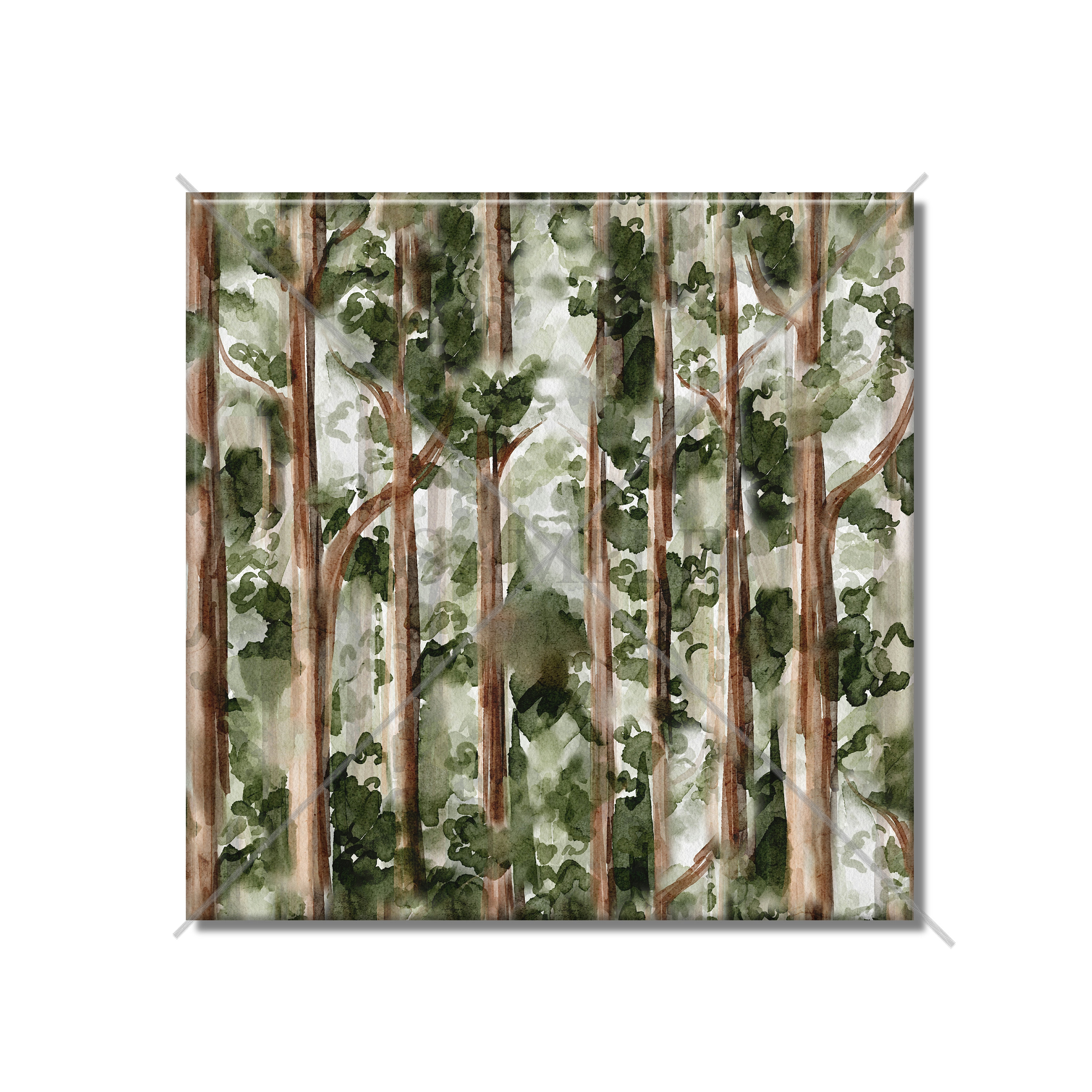 Tree Forest Design Ceramic Tile - Tree Design Kitchen Backsplash Tile ...