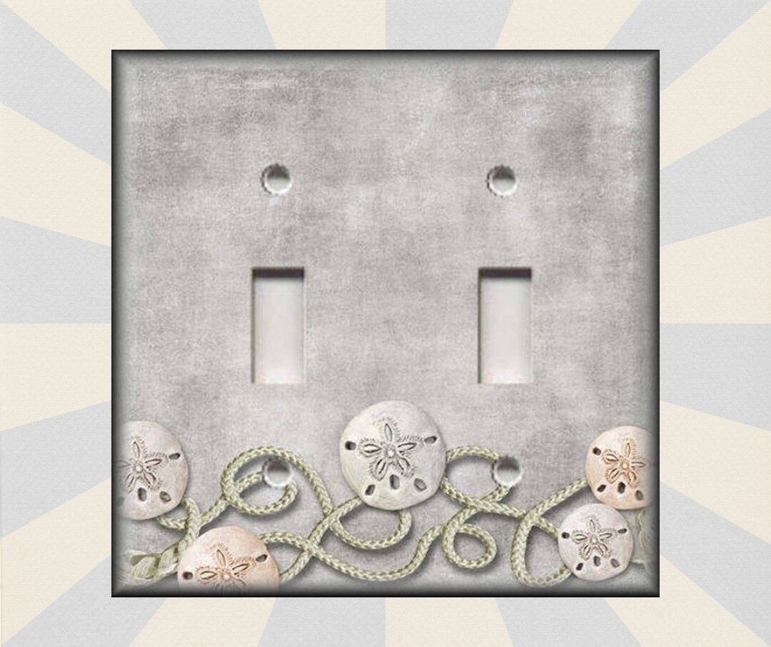 Coastal Decor Sand Dollars Rope Design Nautical Decor - Metal Light ...