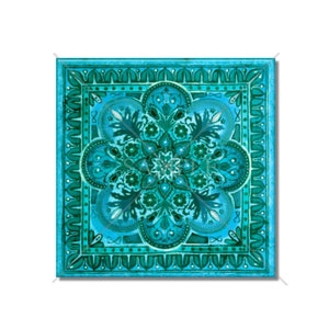 Turquoise Decorative Ceramic Tile - Blue Green Kitchen Backsplash Tile ...