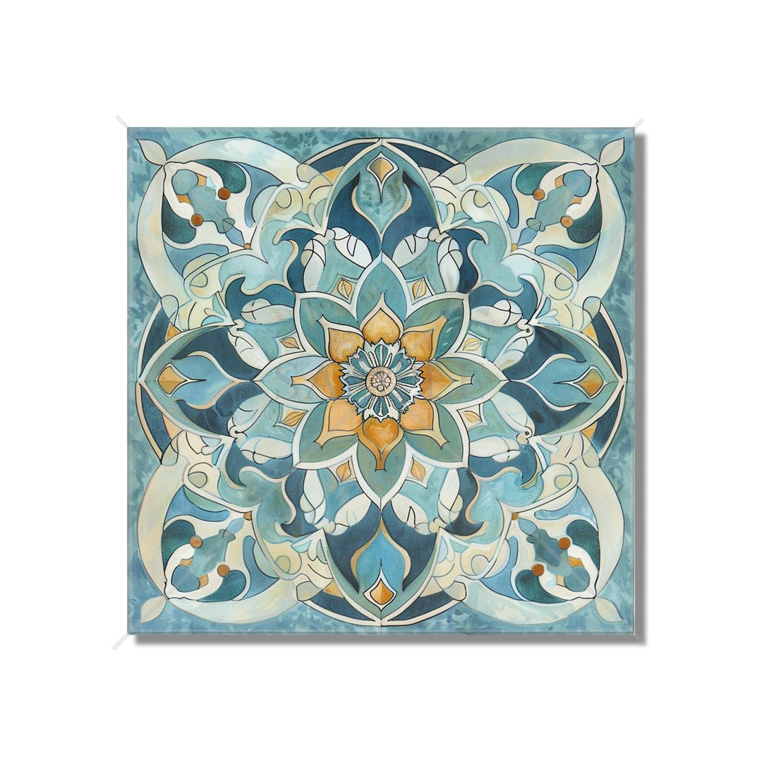 Blue Ceramic Tile Backsplash Tile Decorative Blue Tile - Blue Kitchen ...