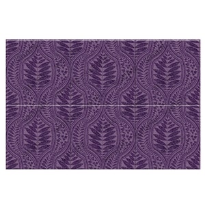 Purple Botanical Leaf Pattern Ceramic Tile - Leaf Design Ceramic ...