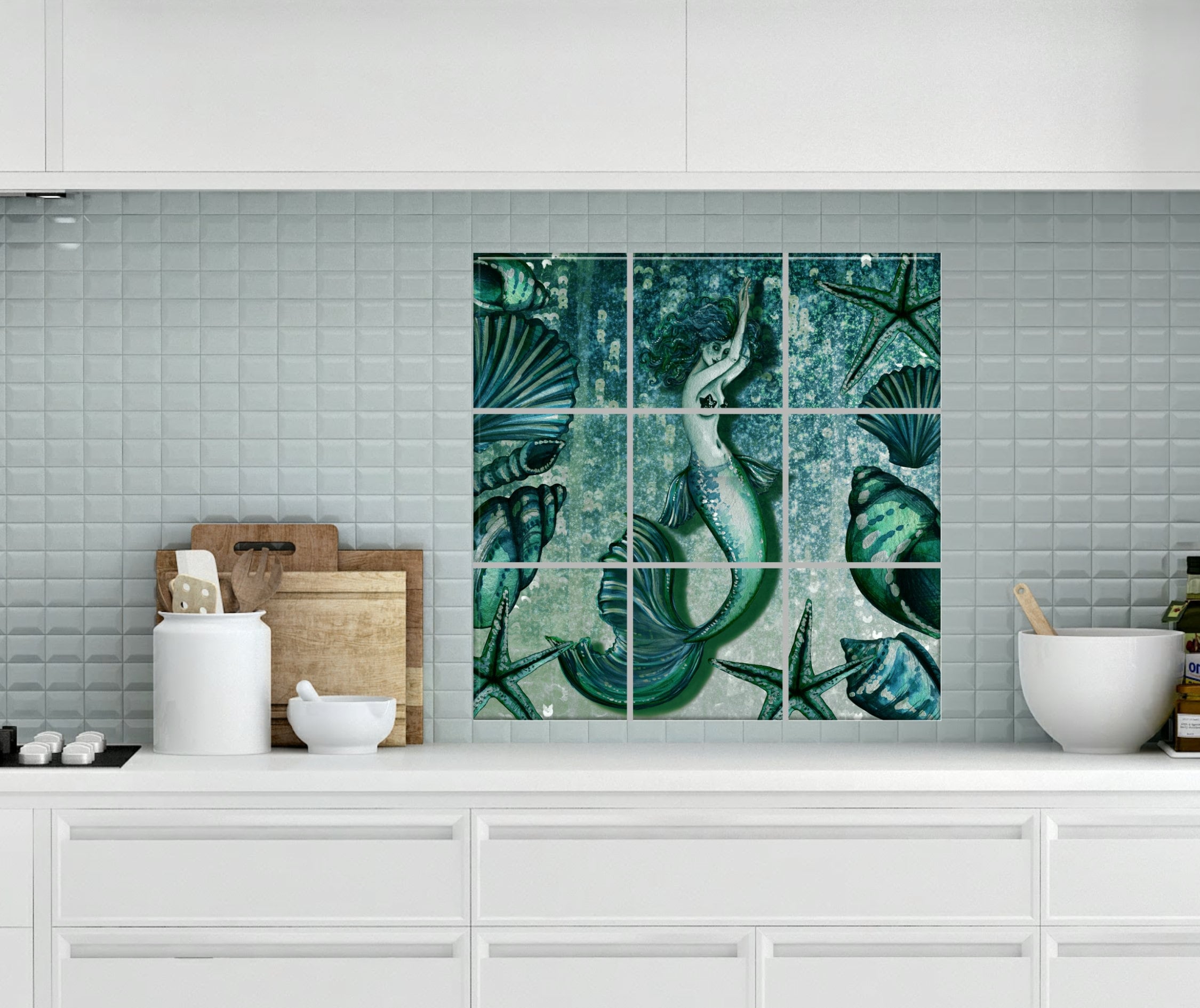 Beach Theme Tile Mural