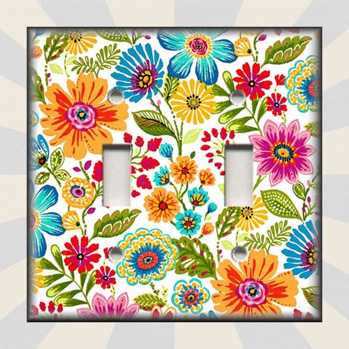 Floral Light Switch Cover and Outlet Covers Evergreens - Etsy