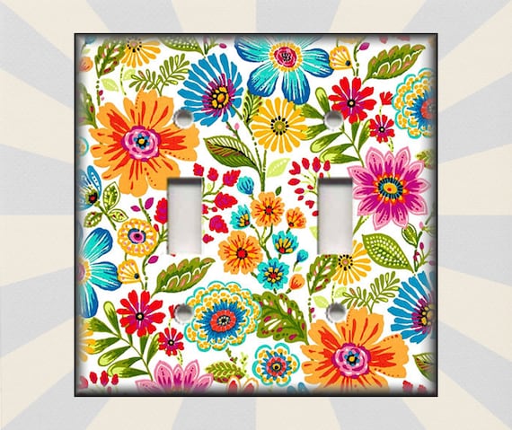 Beautiful Bright Floral Design Flowers Bright Colors Metal - Etsy