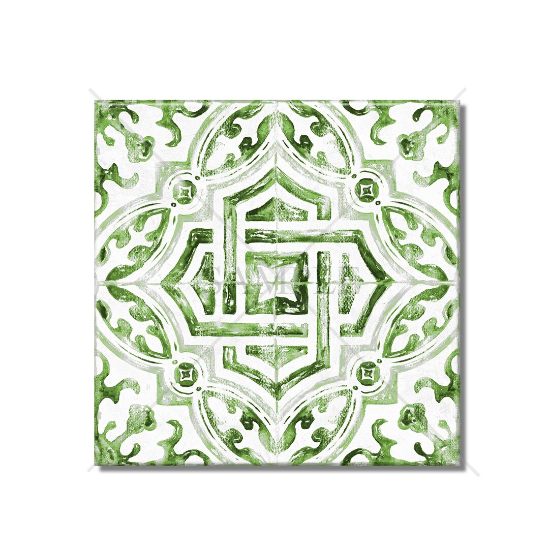 Green Ceramic Tile - Bathroom Tile - Decorative Ceramic Tile Backsplash ...