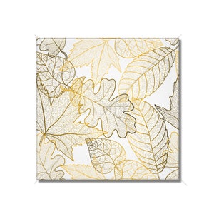 Continuous Leaf Design Ceramic Tile - Brown Leaf Ceramic Kitchen ...