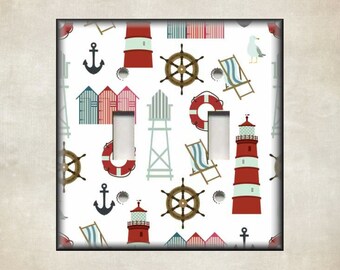 Lighthouse Nautical Light Switch Plate Cover - Etsy