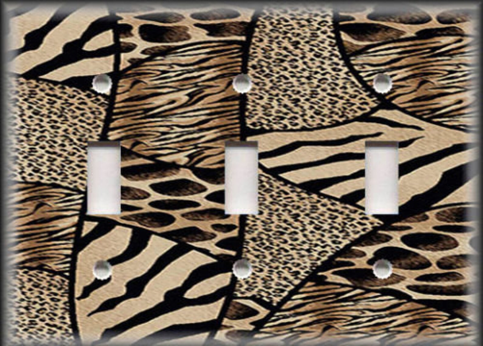 Patchwork Animal Print Design Brown Home Decor Wild Animal - Etsy