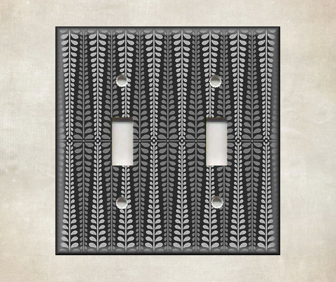 Mid Century Modern Decor Grey Design - Metal Light Switch Cover ...