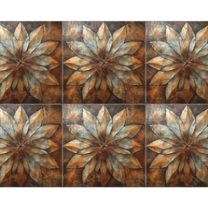 Copper Patina Design Ceramic Tile Kitchen Backsplash Tile - Ceramic ...