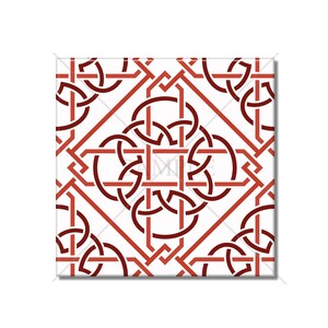 Red Celtic Knot Ceramic Tile - Celtic Design Ceramic Tile Kitchen ...