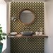 Green Rust Cream Backsplash Tile Vintage Moroccan Tile Design Kitchen ...