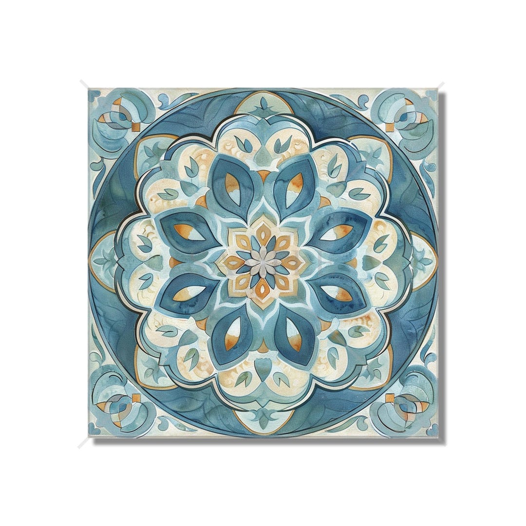 Blue Ceramic Tile Backsplash Tile Decorative Blue Tile - Blue Kitchen ...