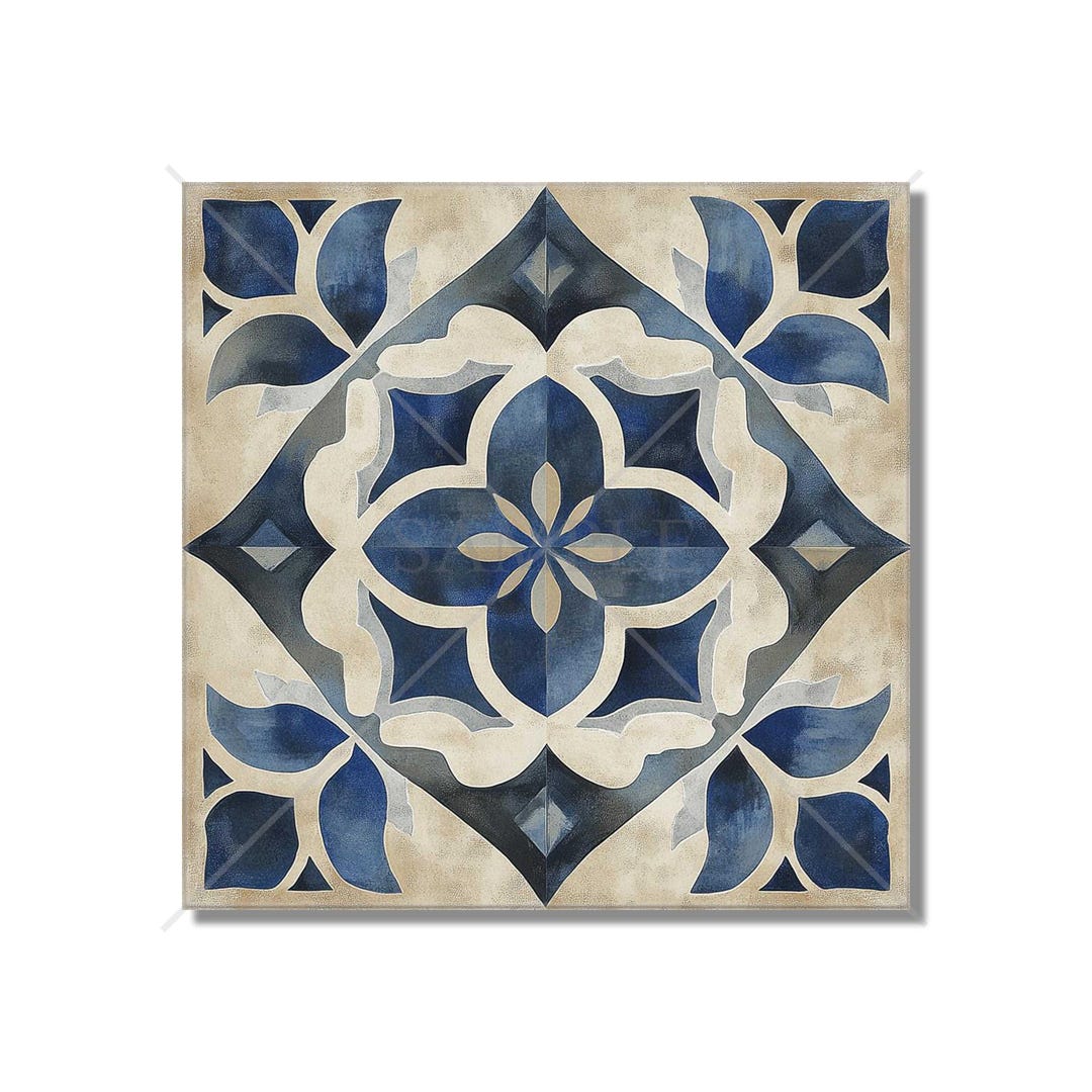 Blue Gray Decorative Ceramic Tile - Kitchen Tile Blue Grey Backsplash ...