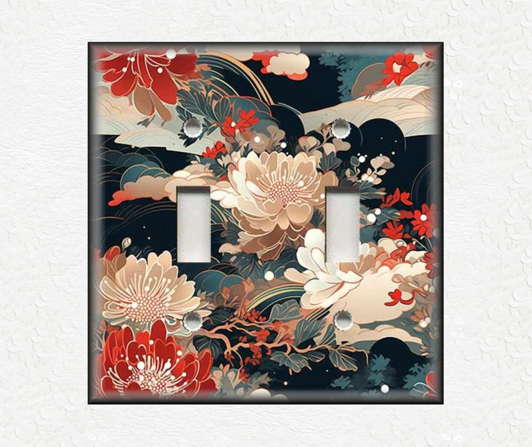 Traditional Asian Art Design Switch Plate Covers and Outlet Covers ...