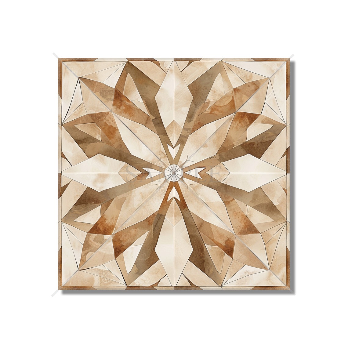 Brown Tan Cream Ceramic Tile Modern Design Kitchen Backsplash Tile ...