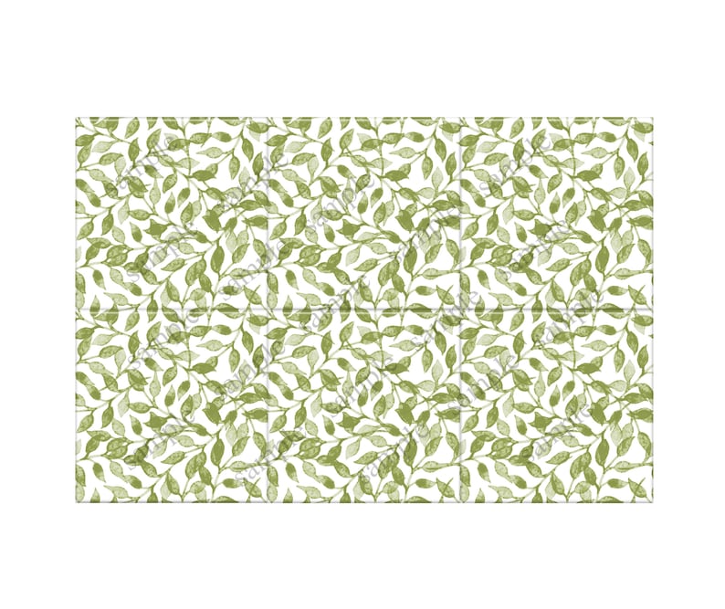 Sage Green Leaves Ceramic Tile - Leaf Design Tile - Kitchen Backsplash ...