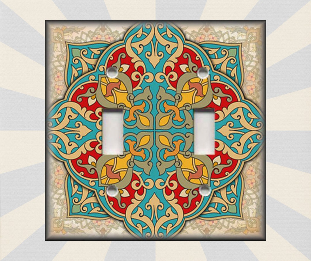 Moroccan Tile Design Decor Moroccan Home Decor Tan Turquoise Metal