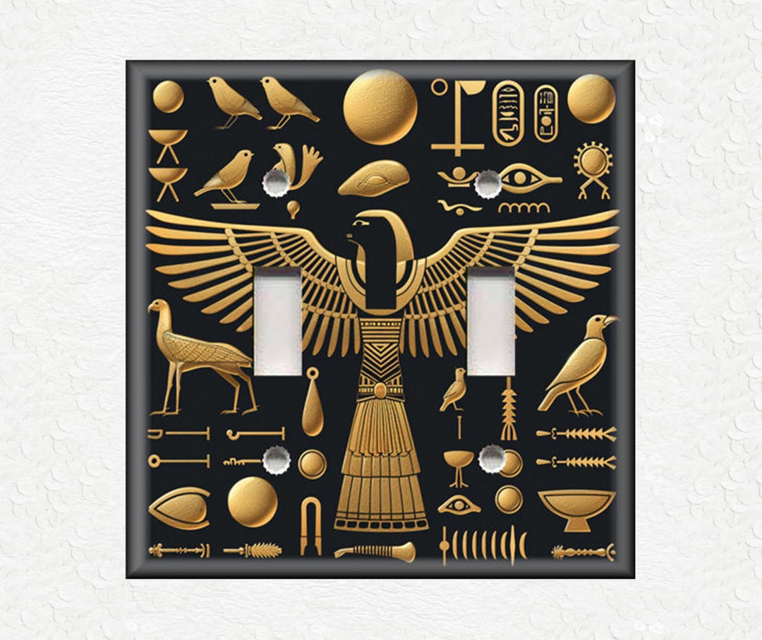 Ancient Egyptian Decor Metal Switch Plate Covers and Outlet Covers ...