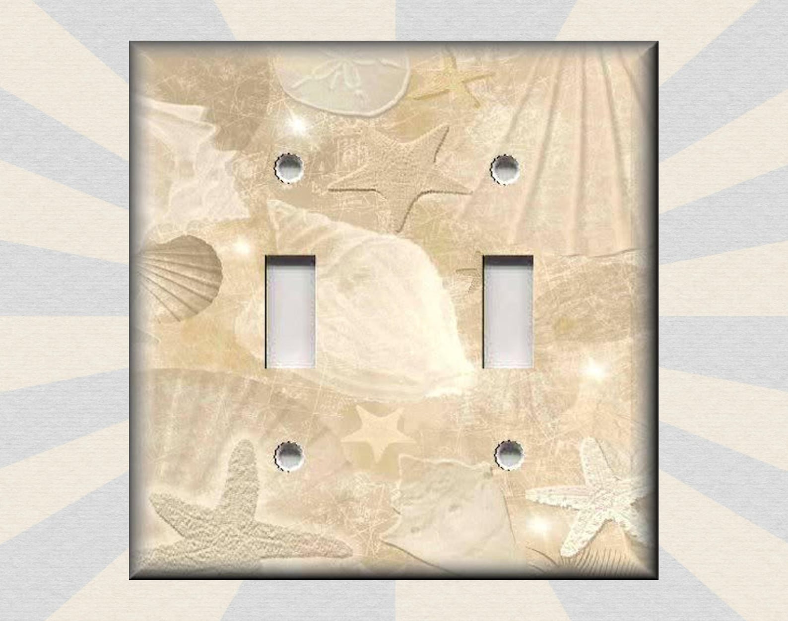 Beach Switch Plates Outlet Covers Tranquil Beach Shells - Etsy