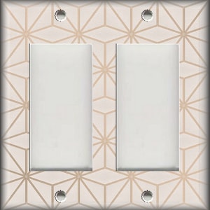 Mid-century Modern Home Decor - Metal Light Switch Cover - Decorative ...