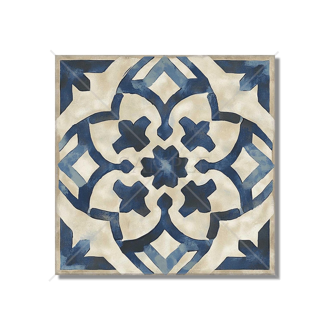 Blue Grey Decorative Ceramic Tile - Kitchen Tile Blue Grey Backsplash ...