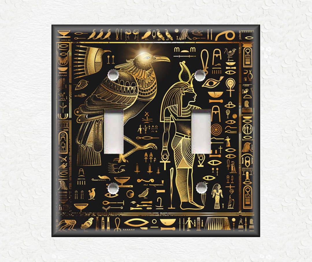 Ancient Egyptian Decor Metal Switch Plate Covers and Outlet Covers ...