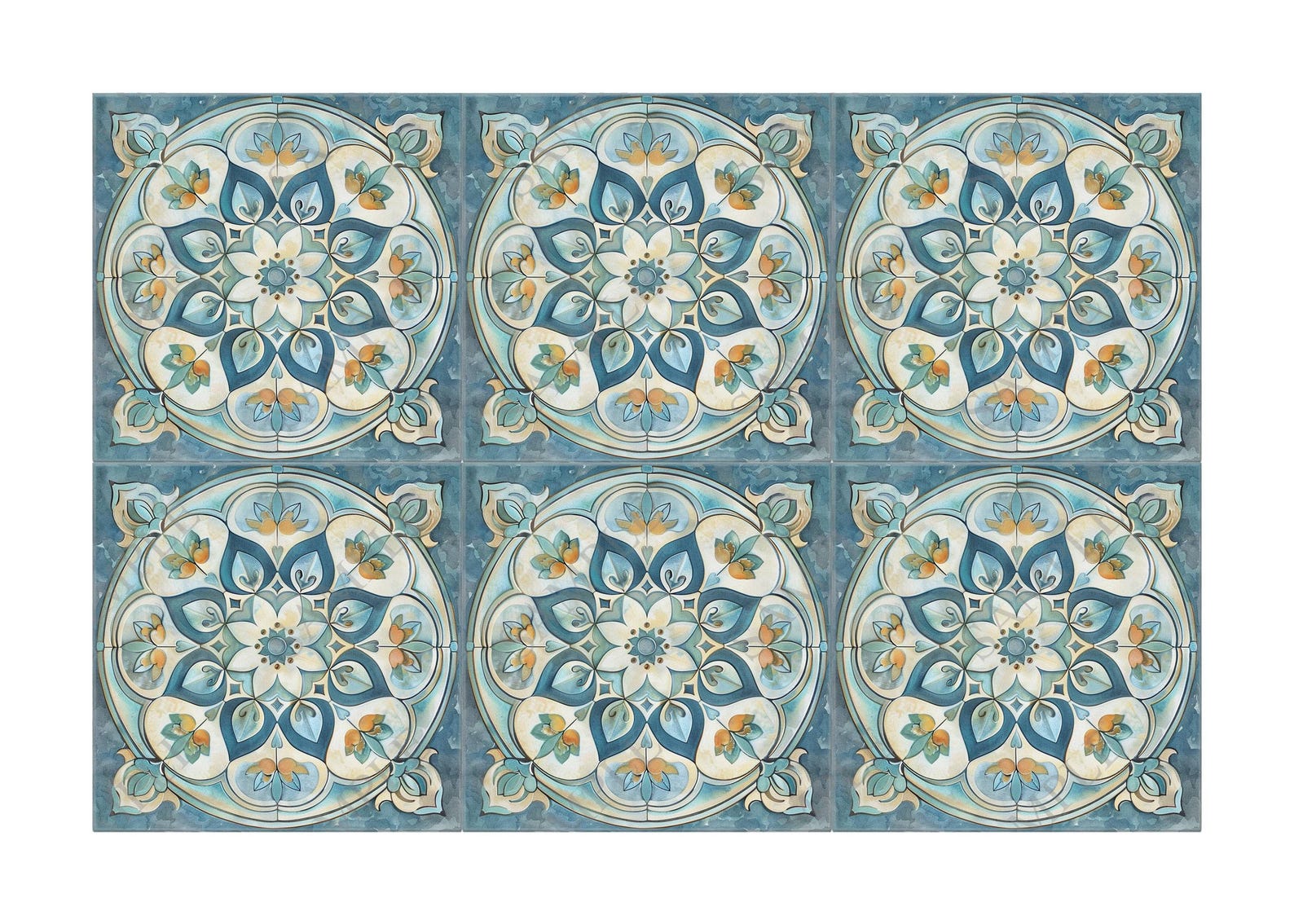 Blue Ceramic Tile Backsplash Tile Decorative Blue Tile - Blue Kitchen ...