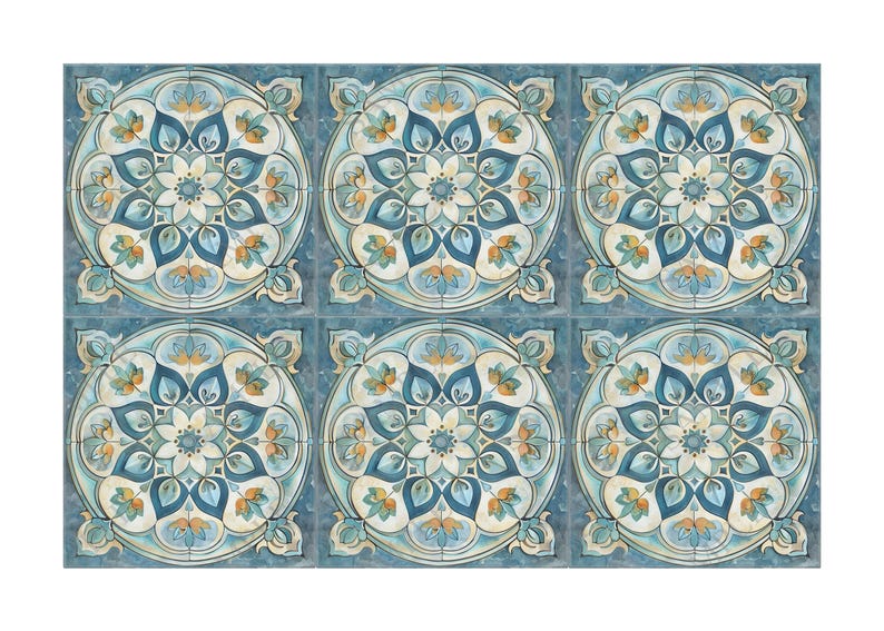 Blue Ceramic Tile Backsplash Tile Decorative Blue Tile - Blue Kitchen ...