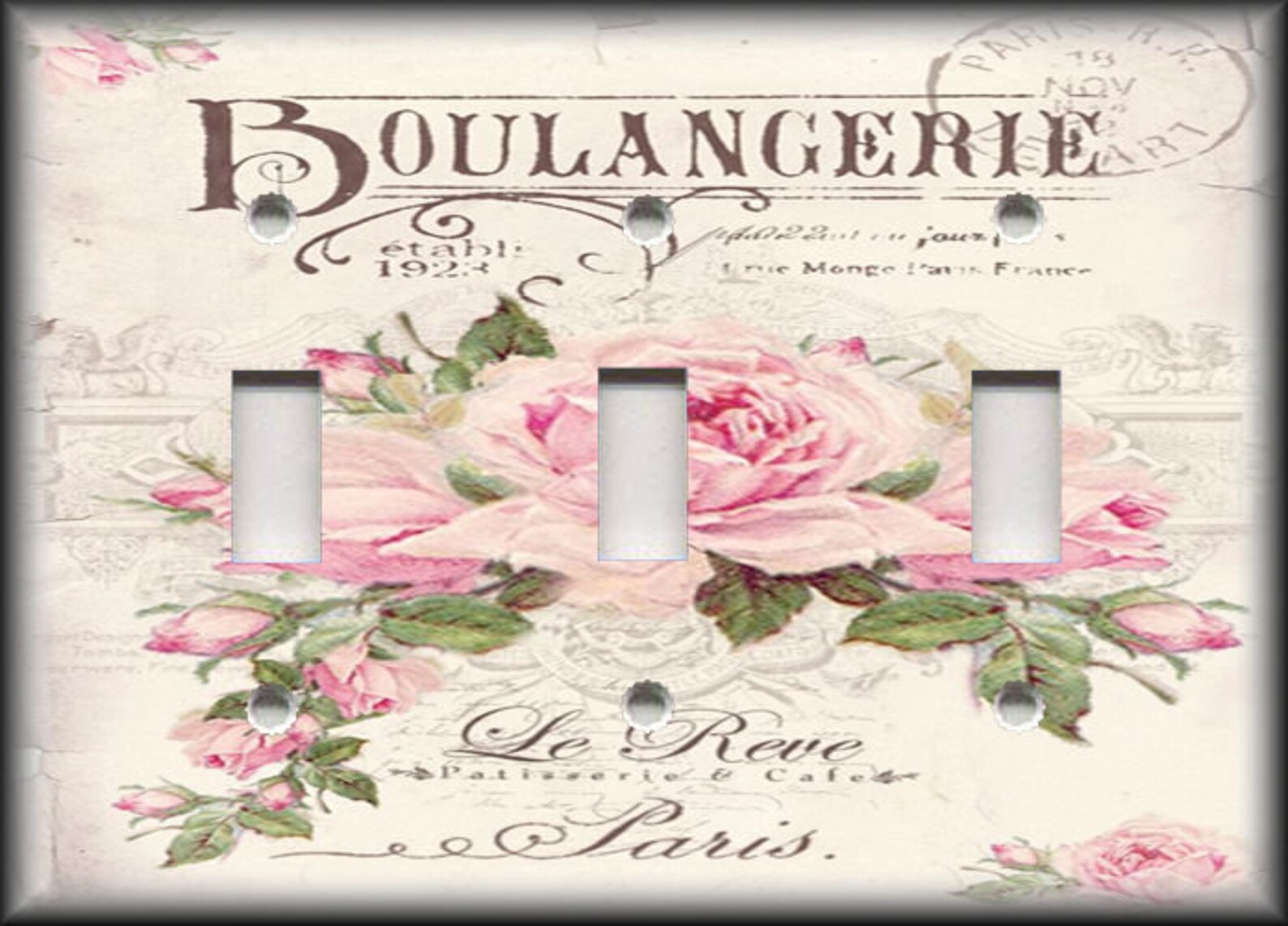 Shabby Chic Home Decor Rose Vintage Paris Decor Metal Light - Etsy